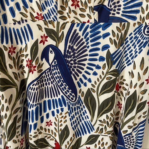 FARM Rio | Dresses | Nwt Farm Rio Blue Macaw Flight Maxi Dress Size S ...